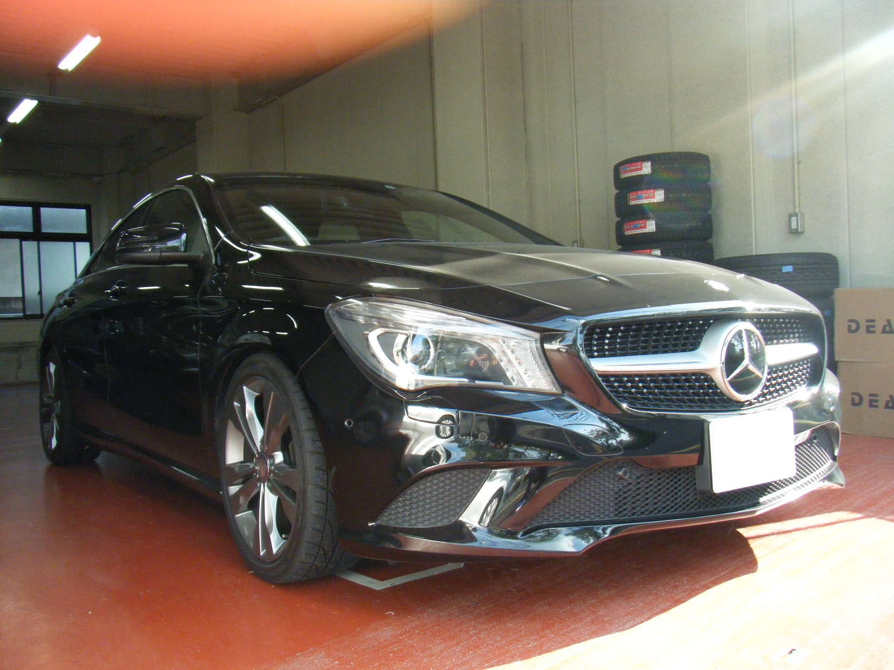 メルセデスベンツ CLA（C177）ユピテルドライブレコーダー取付 | 広島の自動車整備・タイヤ交換・タイヤ預かりは「S.A」